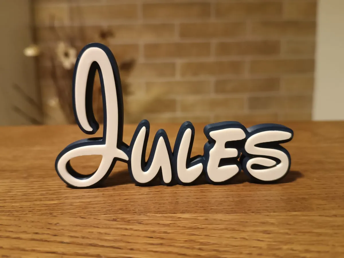 Jules Name Disney Schriftart – Kostenloses 3D-Druckmodell – MakerWorld