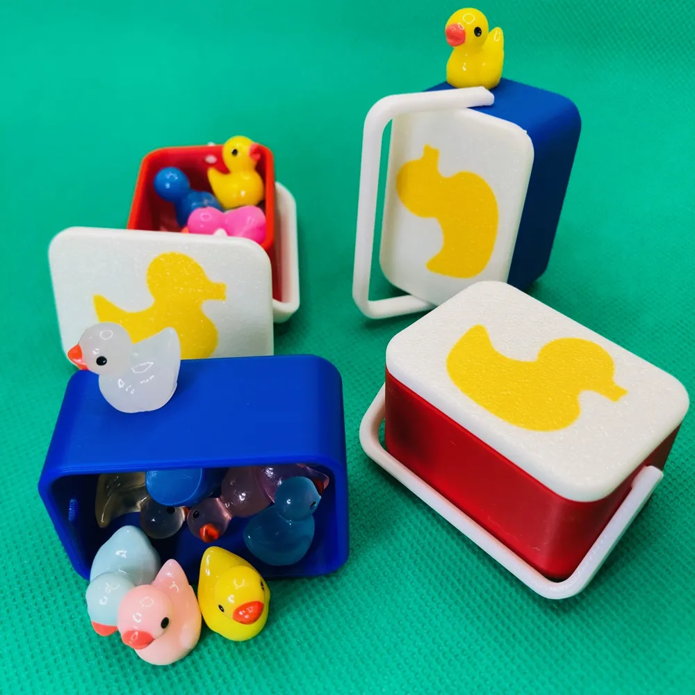 Mini Duck Storage Cooler and Carrier (Doll Size) - Free 3D Print Model ...