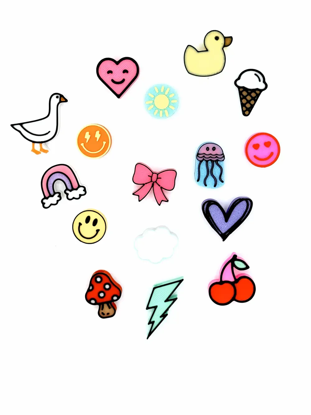 "Cute" Chunky Bead Charms- Horizontal Hole - Free 3D Print Model ...