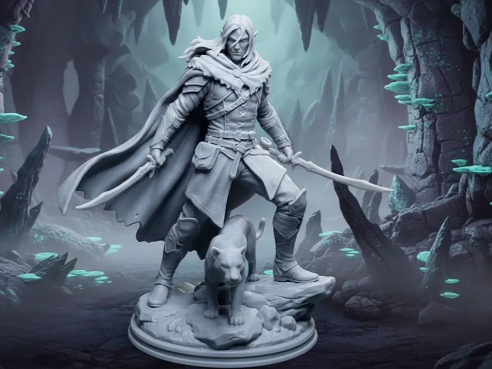 Drizzt Do'Urden-Le Drow Voleur (Royaumes Oubliés) - Modèle d'Impression ...
