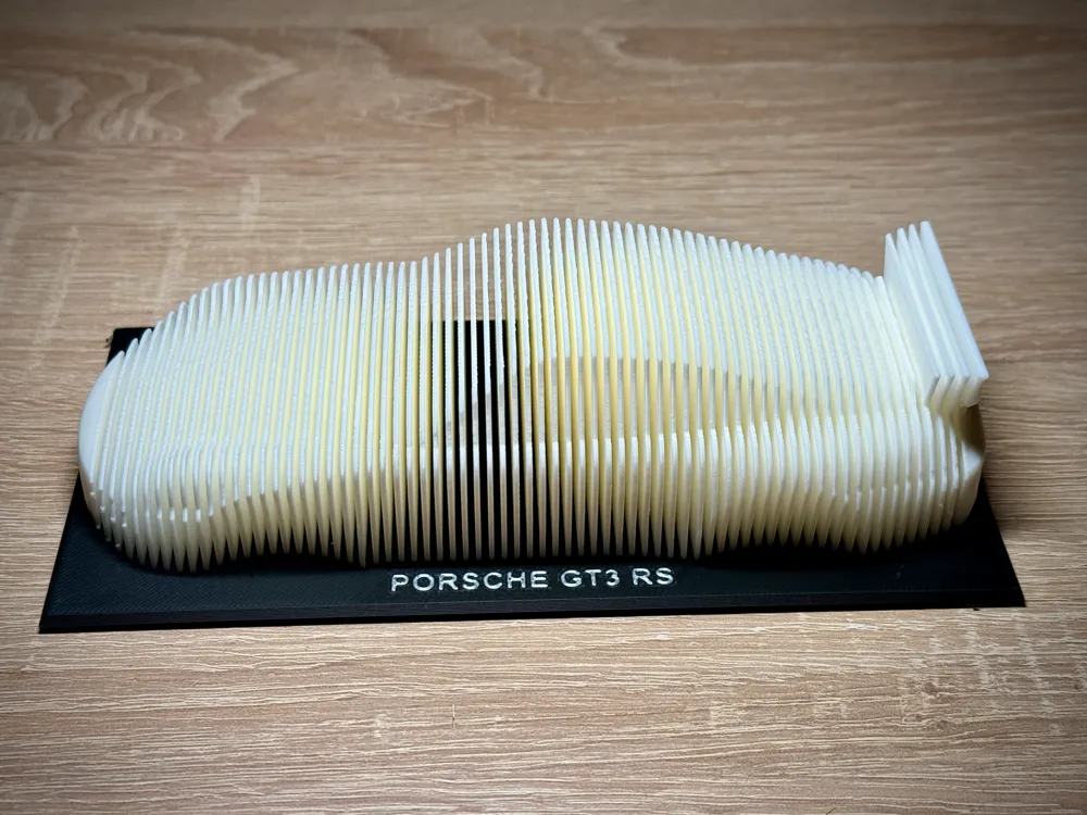 Porsche GT3 RS Layered Sculpture - Free 3D Print Model - MakerWorld