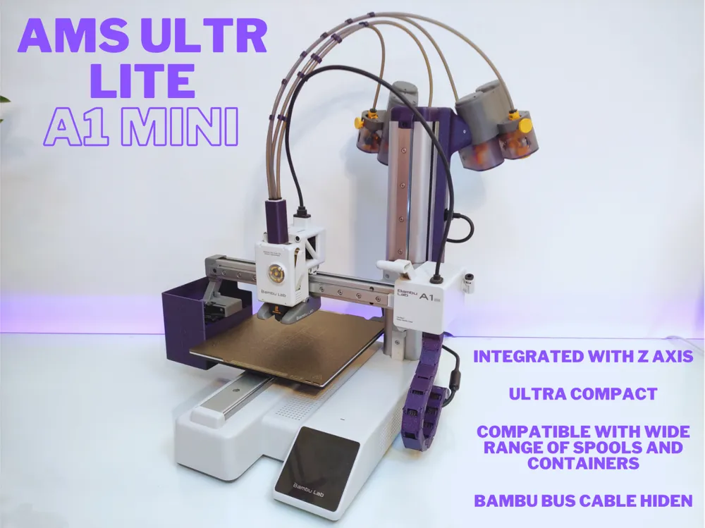 A1 mini용 AMS Ultra Lite - MINI용 코브라 스타일 에 의해 Garaszeli MakerWorld: 무료 ...