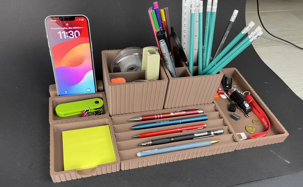 Desk Organizer System by Drukujemy3D.pl MakerWorld: Download Free 3D Models