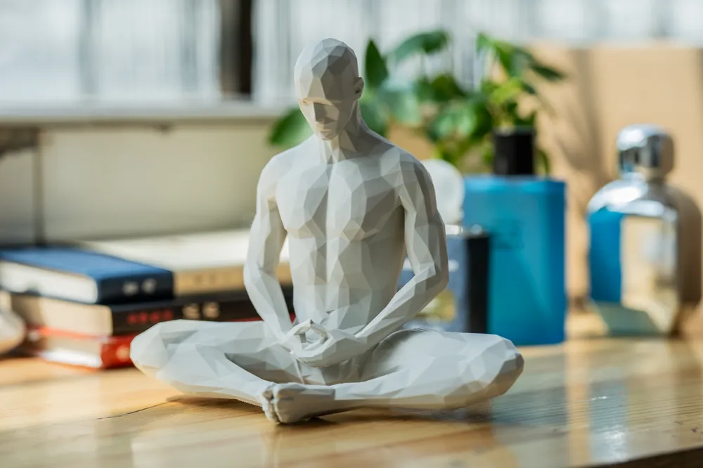 Meditating Man Series 005 by XXY2025 MakerWorld: Download Free 3D Models