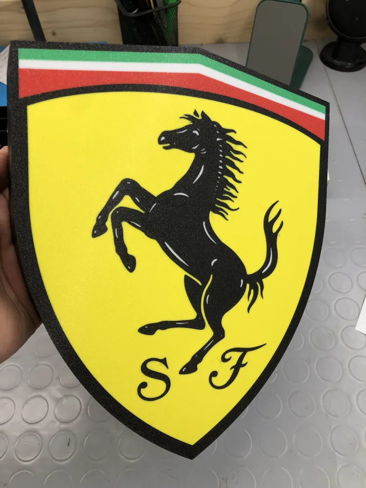 Ferrari Lamp with LED Lighting by MG 3D MakerWorld: Download Free 3D Models