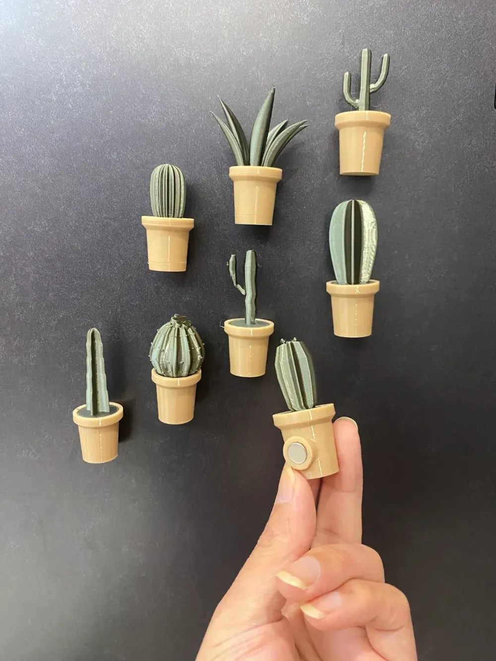 【Serie Cactus】 Imán de nevera magnético Post-it magnético decorativo ...