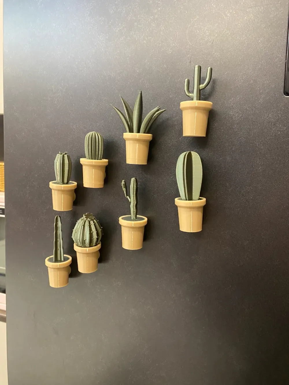 【Serie Cactus】 Imán de nevera magnético Post-it magnético decorativo ...