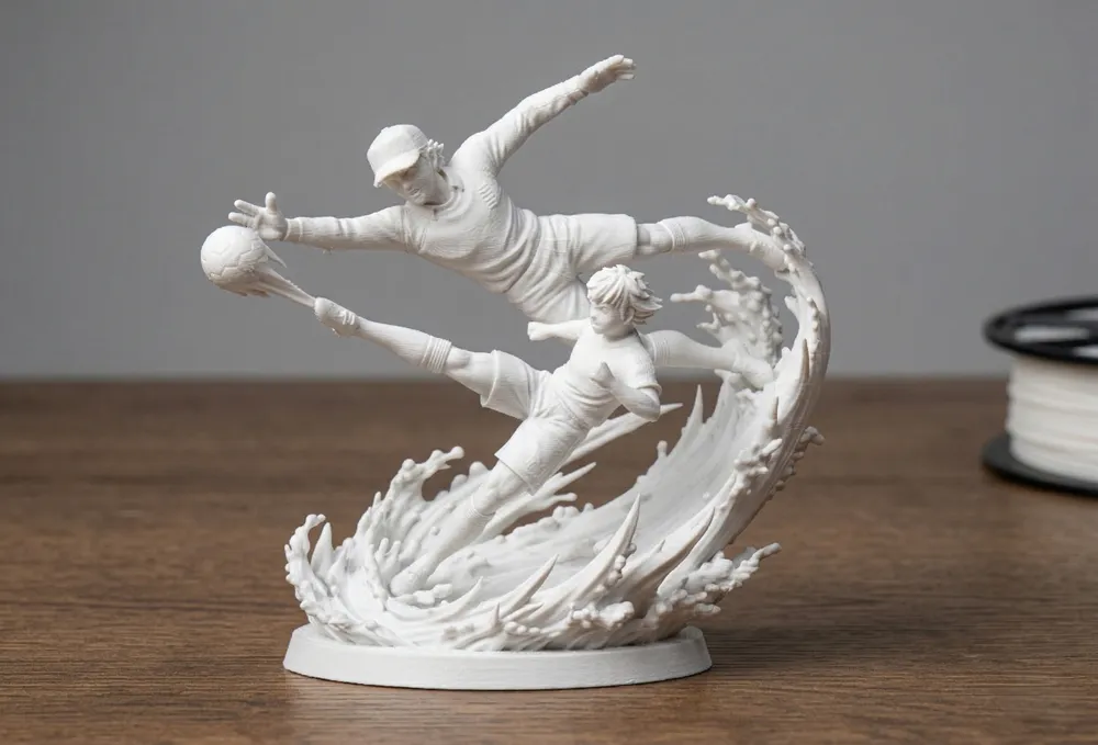 Captain Tsubasa Diorama - Free 3D Print Model - MakerWorld