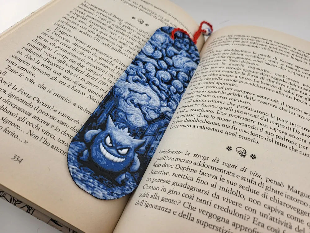 Gengar Bookmark – 3D Printed Ghost Pokémon Art by Mad power MakerWorld ...