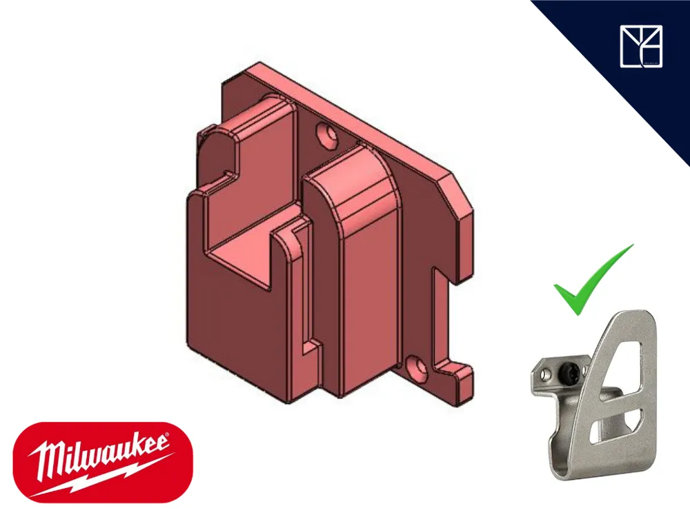 Machine Wall Mount - Raised - Milwaukee M18 Puzzle - Free 3D Print ...