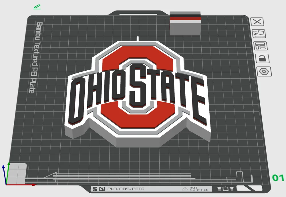 The Ohio State University Chain Necklace by thisheresduggy MakerWorld ...