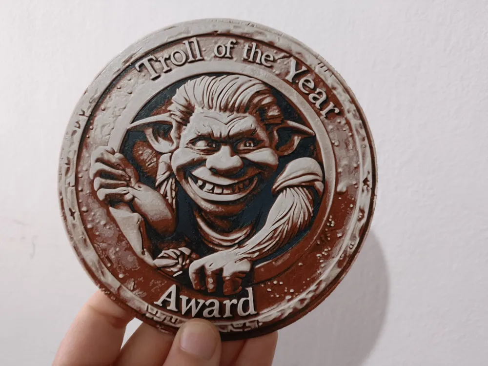 Troll of the Year Medal by sduppleganger - MakerWorld