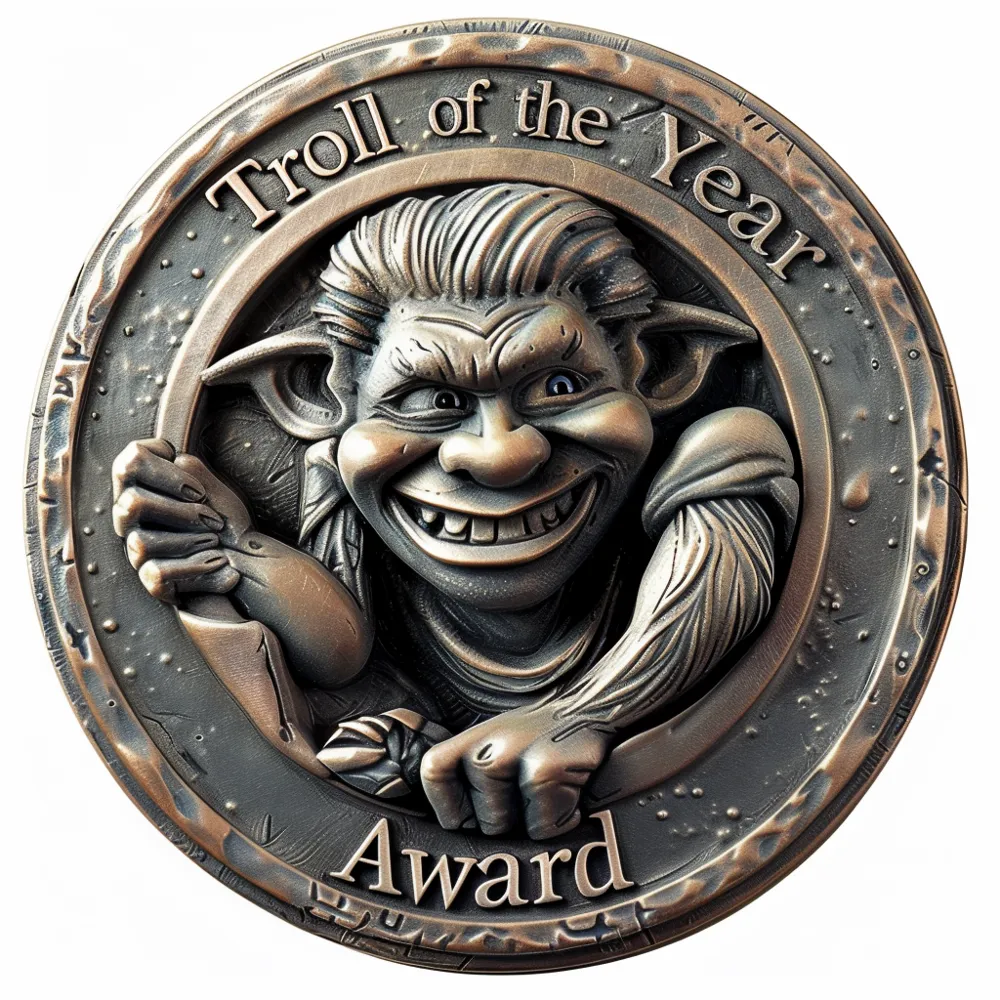 Troll of the Year Medal by sduppleganger - MakerWorld