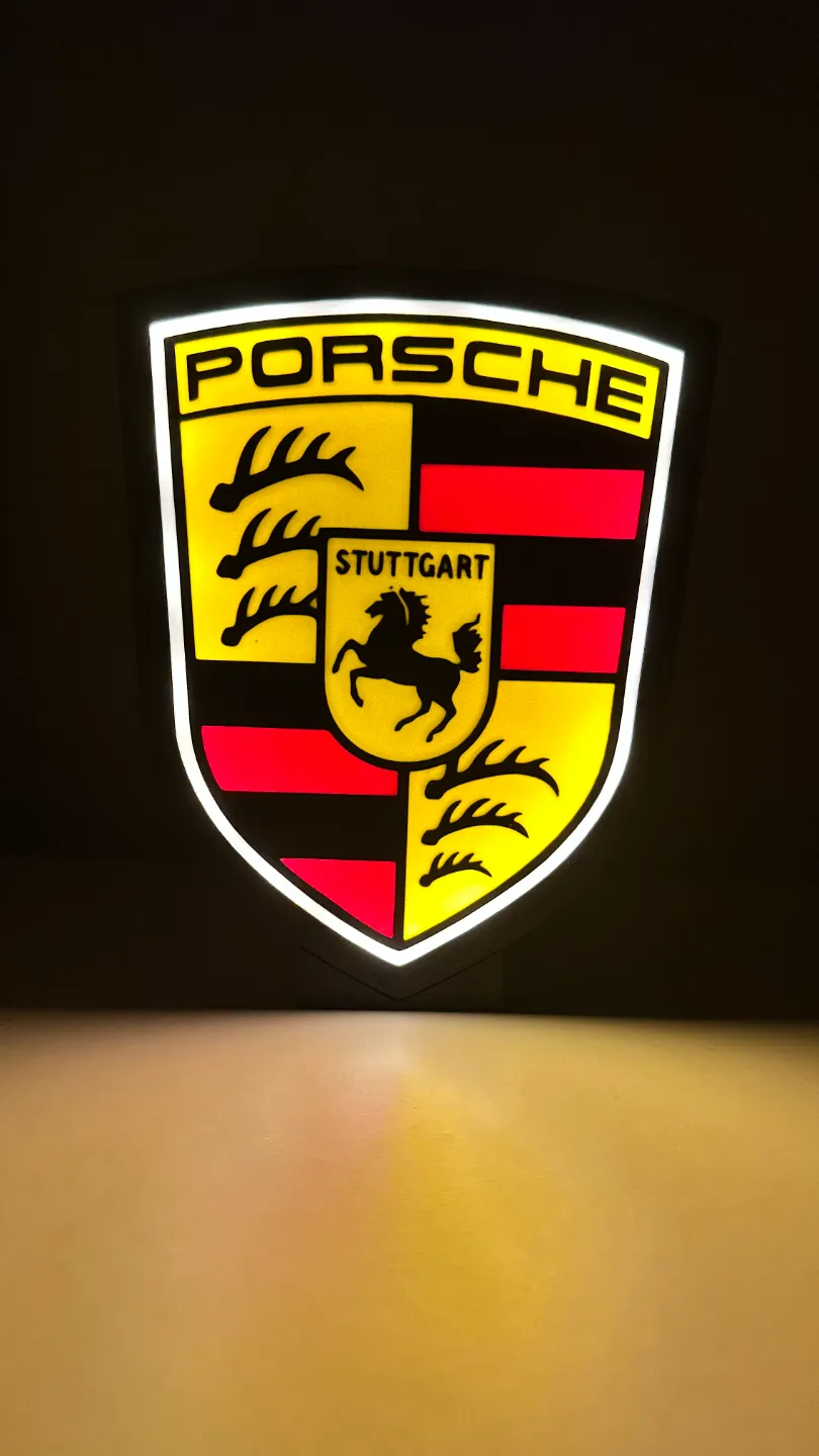 PORSCHE LOGO LIGHTBOX by MICHAL_3Dtisk - MakerWorld