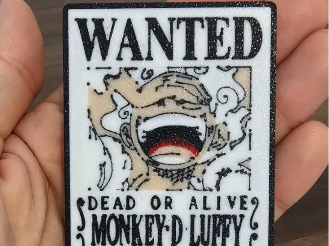 PROCURADO MONKEY D. LUFFY ONE PIECE por jlo3dMakerWorld: Baixe modelos ...