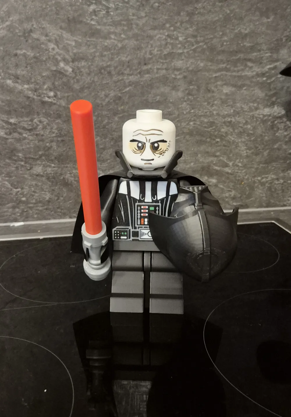 Brick Man Darth Vader Helmet 2-Part 500% - Free 3D Print Model - MakerWorld