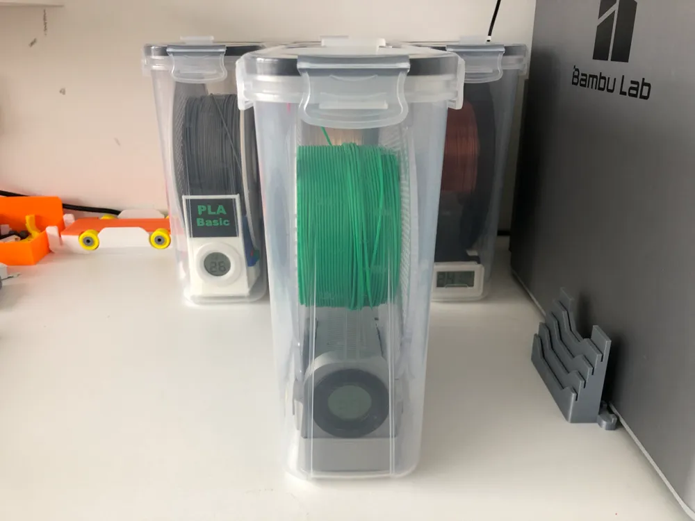 Cereal Box - desiccant container with hygrometer by ManuZiloop - MakerWorld