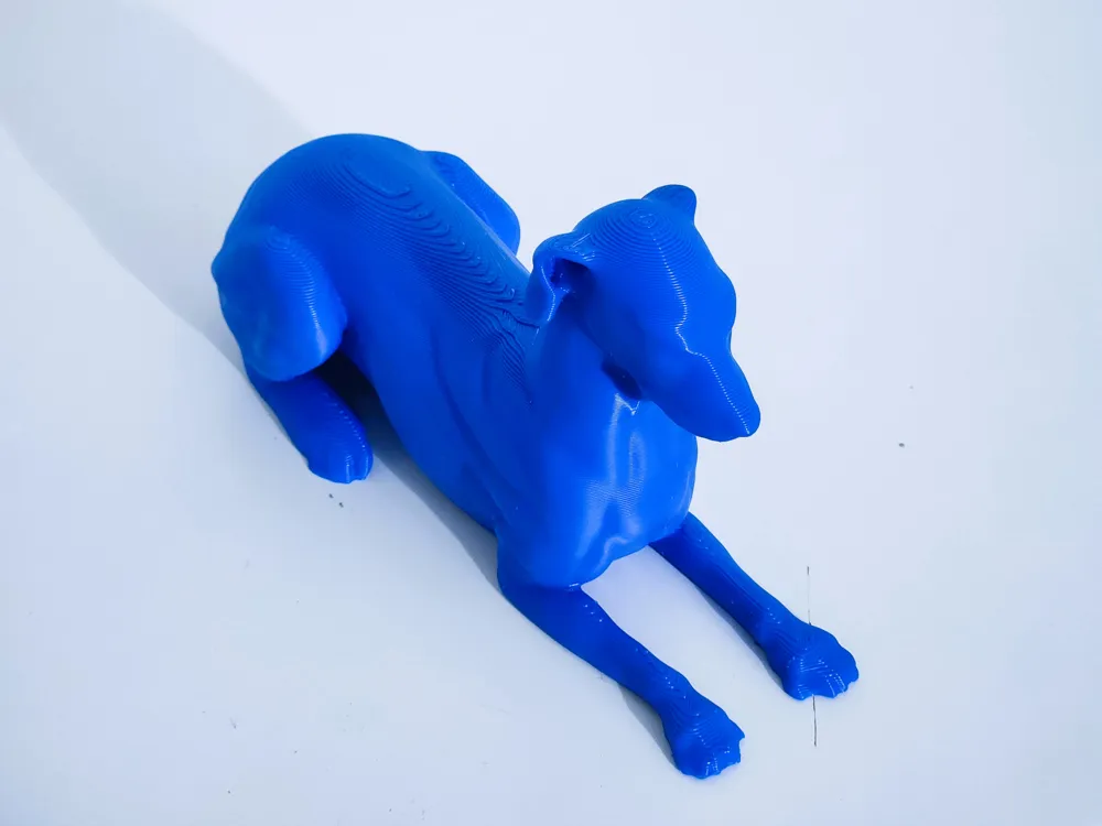 Greyhound seated sculpture by dubmehard - MakerWorld