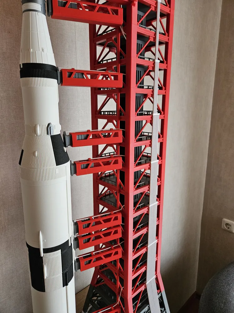 Saturn V Launchpad Remixed by 3D Schoko MakerWorld: Download Free 3D Models