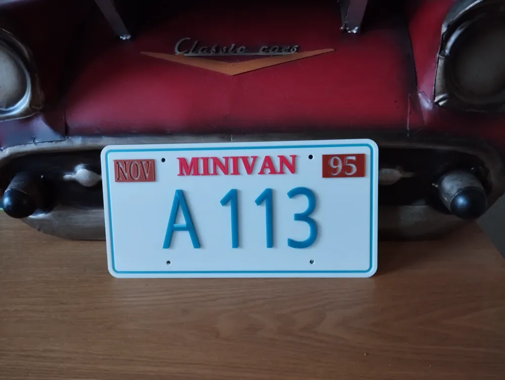Toy Story licence plate A 113 by minivanbuzz - MakerWorld
