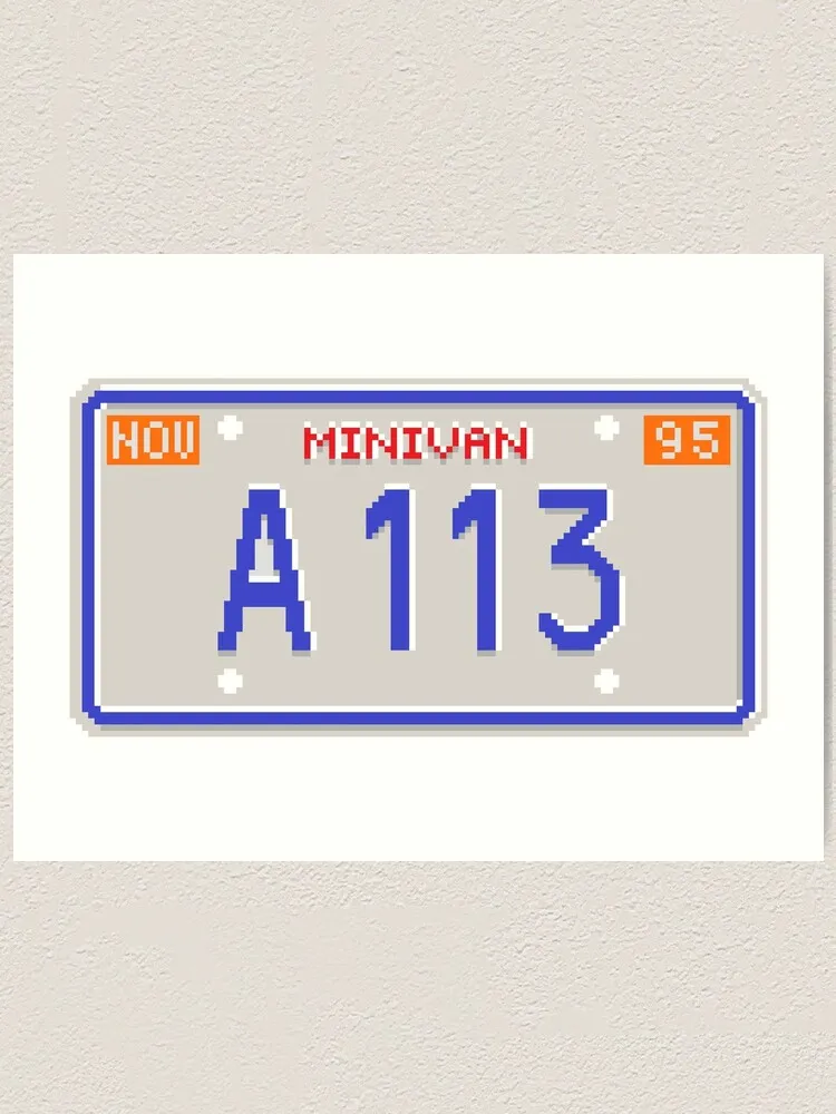 Toy Story licence plate A 113 by minivanbuzz - MakerWorld