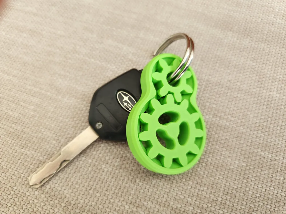 Gear Fidget Keychain Tag Remixed by squinn - MakerWorld