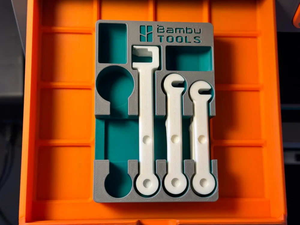 Bambu Tools Holder + Gridfinity (for AMS Riser V2) Remixed by SASS3DP MakerWorld: Download Free ...