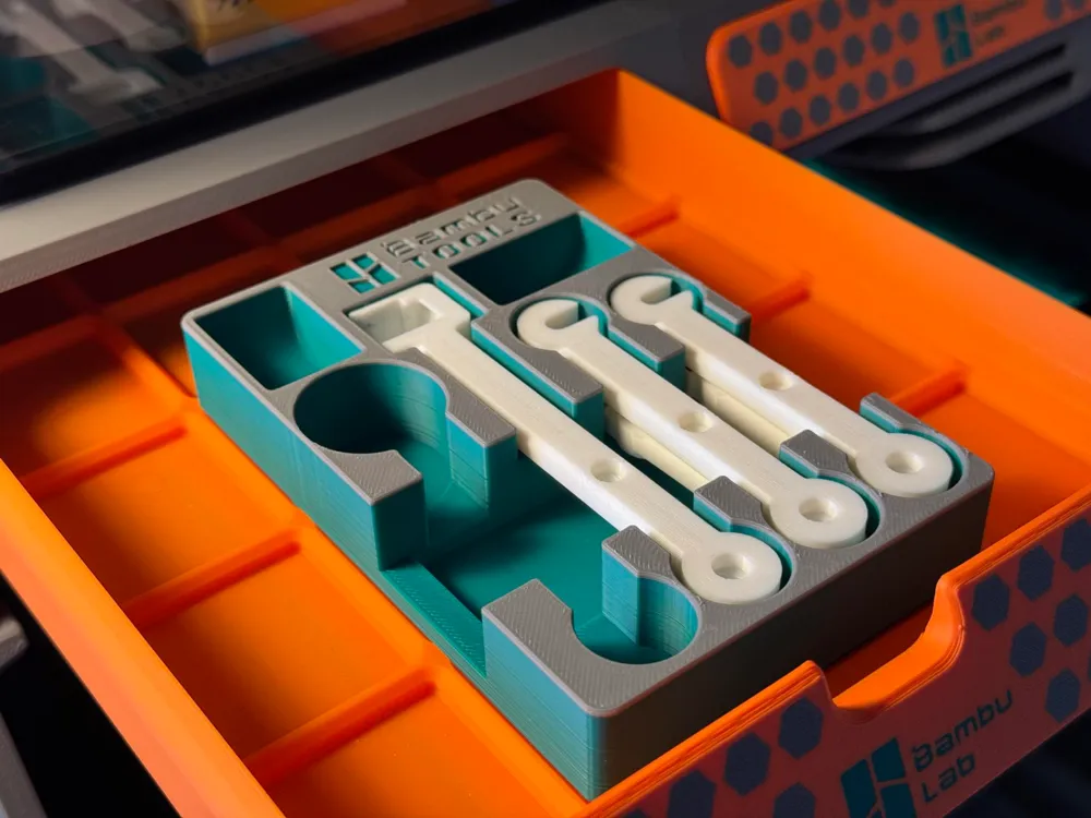 Bambu Tools Holder + Gridfinity (for AMS Riser V2) Remixed by SASS3DP MakerWorld: Download Free ...
