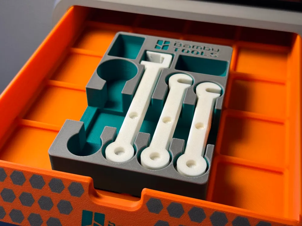 Bambu Tools Holder + Gridfinity (for AMS Riser V2) Remixed by SASS3DP - MakerWorld