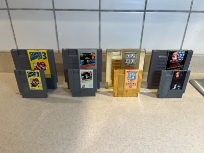 NES Console, Cartridges, and Controllers v2.0 by Richie Rich Richie ...