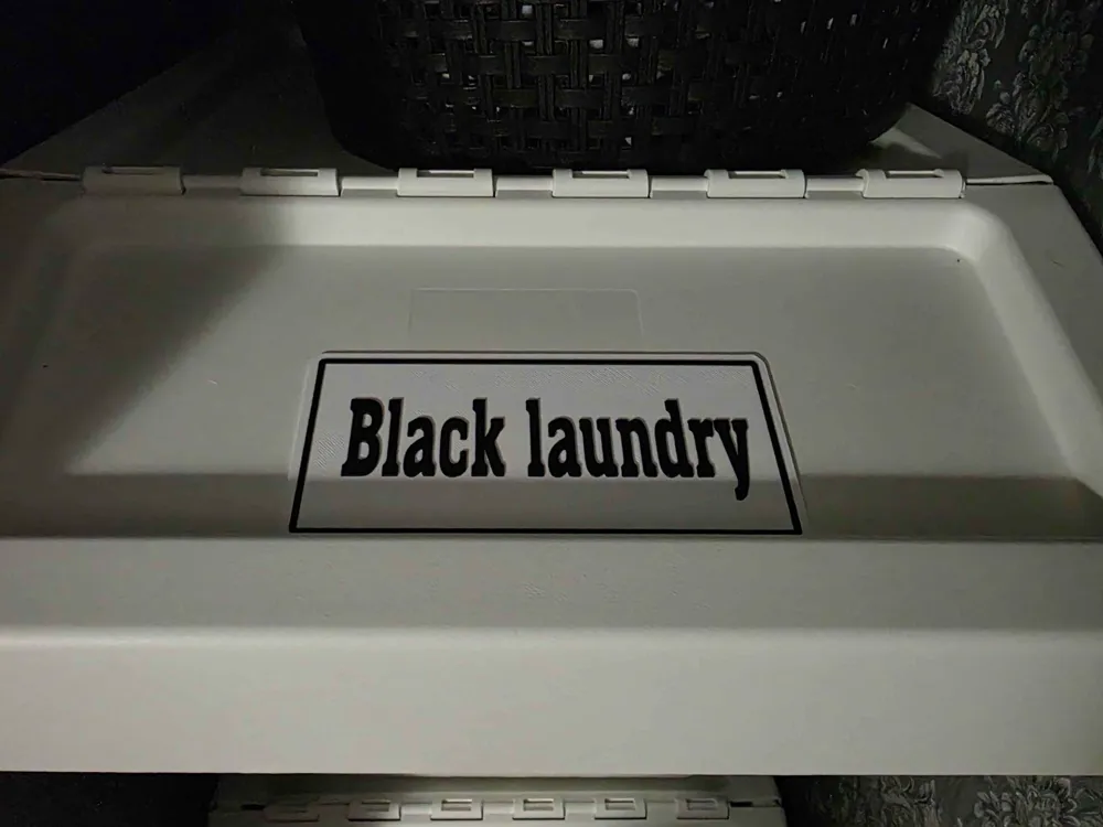 laundry basket labels - Free 3D Print Model - MakerWorld
