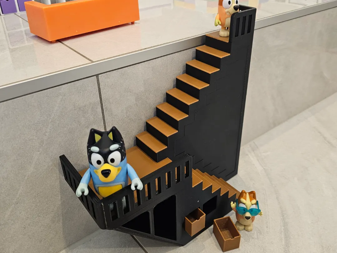 Stairs for Bluey Playmobil Playhouses - Free 3D Print Model - MakerWorld