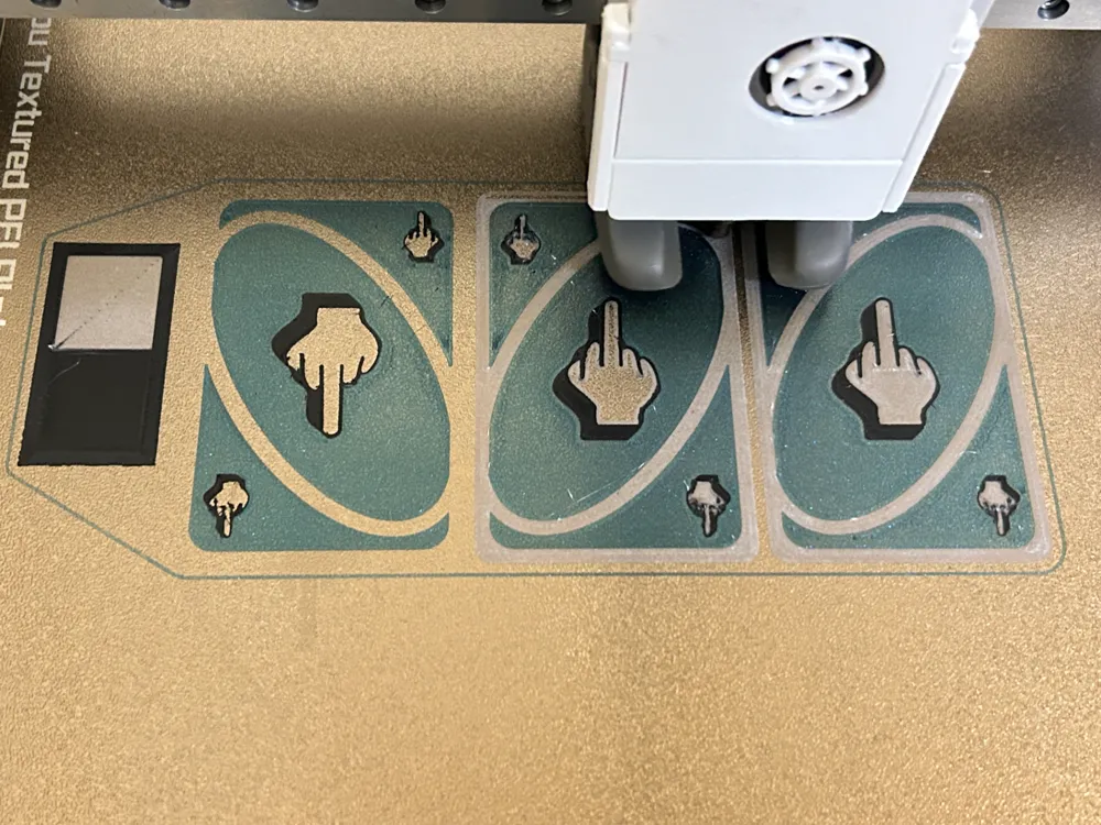 Double Side, Middle Finger UNO by xerko MakerWorld: Download Free 3D Models