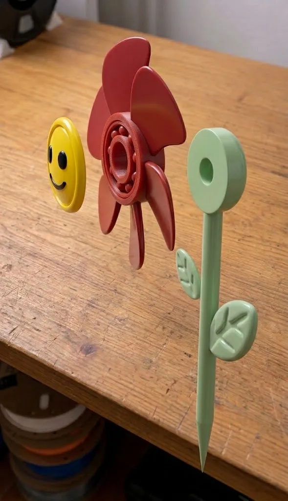 Windmill flower, for garden or pot - Free 3D Print Model - MakerWorld