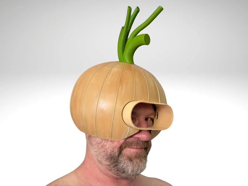Onion Head – 3D Printed Kitchen Helmet by Colonel Cufflink MakerWorld ...