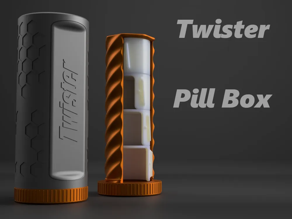Twister - Pill Box by JAM3D | Joel Macário - MakerWorld