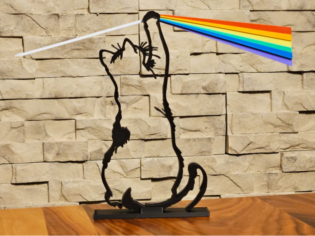 Cat Floyd (No AMS needed!) - Free 3D Print Model - MakerWorld