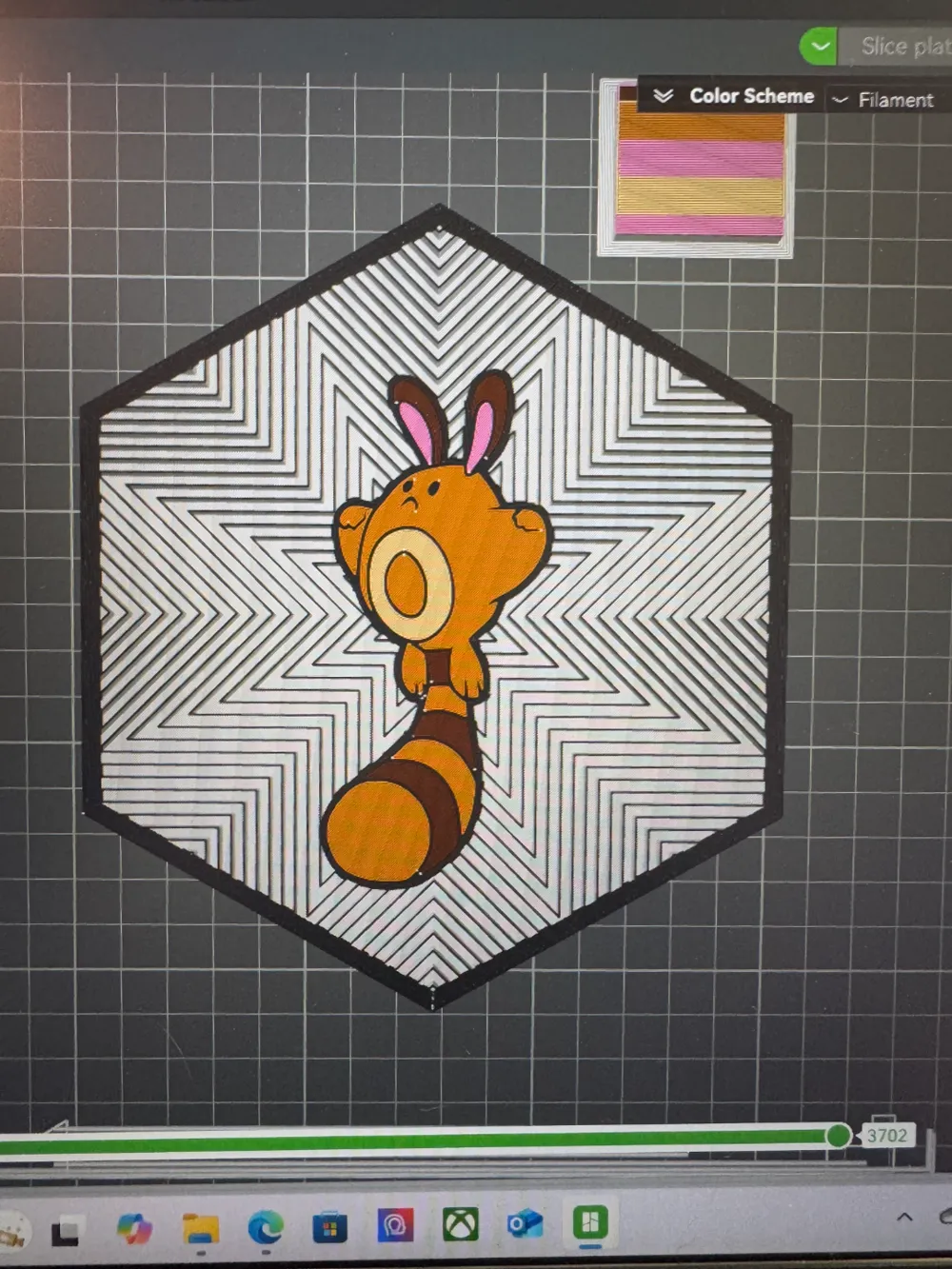 #161 Sentret Hex Wall Art by Laced Up Prints - MakerWorld
