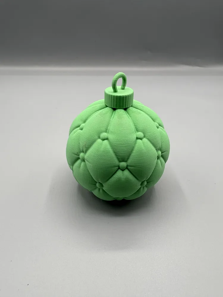 Tufted Christmas Ornament NO SUPPORT - Free 3D Print Model - MakerWorld