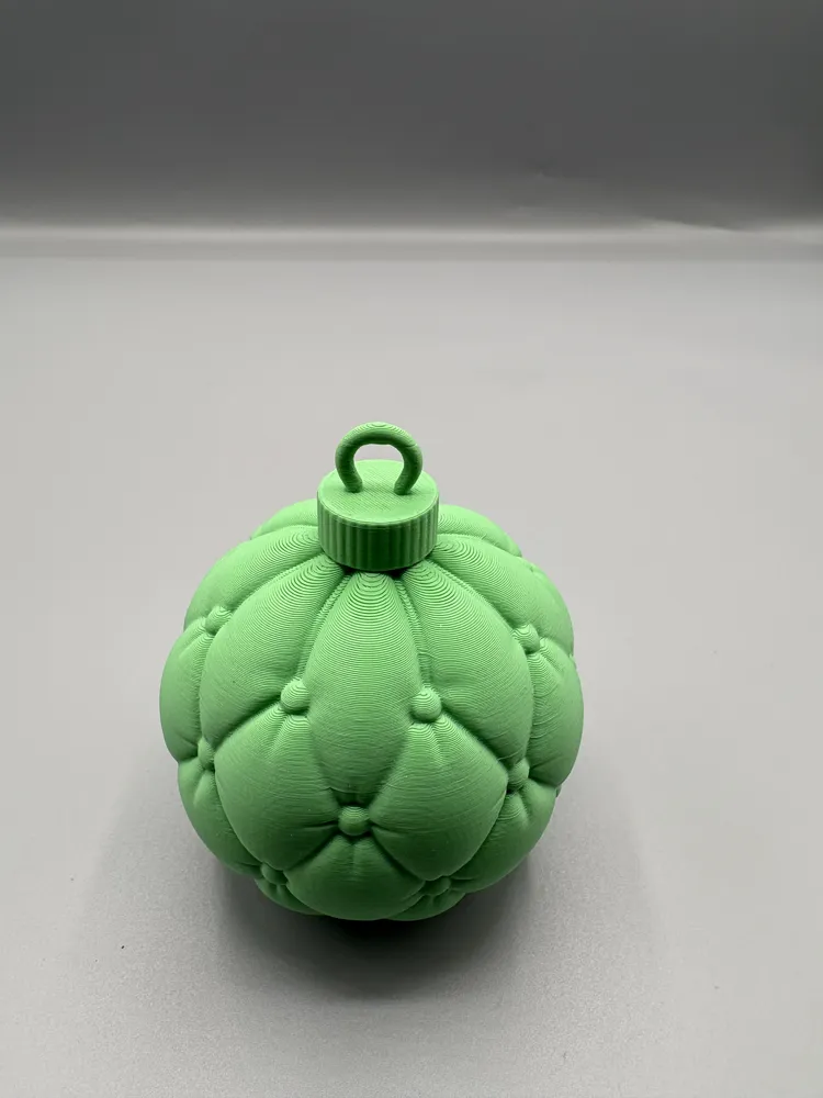 Tufted Christmas Ornament NO SUPPORT - Free 3D Print Model - MakerWorld