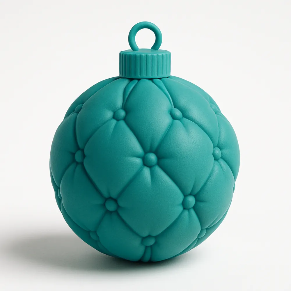 Tufted Christmas Ornament NO SUPPORT - Free 3D Print Model - MakerWorld