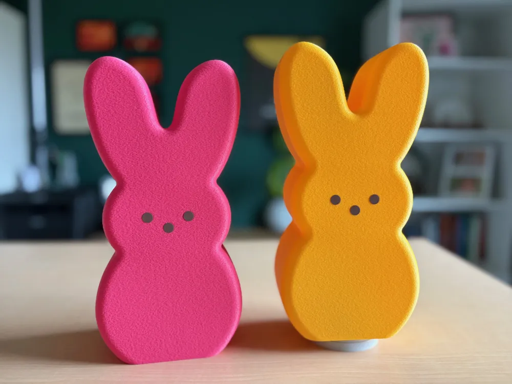 Large Glowing Peeps Bunny | LED Lamp Kit - Free 3D Print Model - MakerWorld