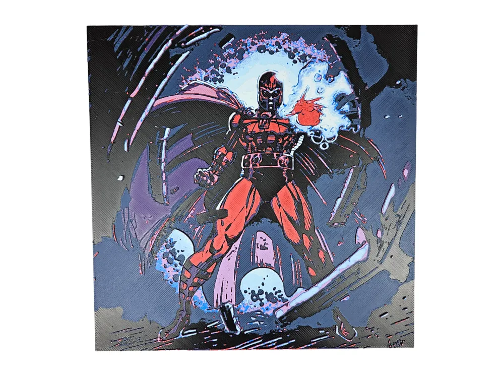 Magneto (Classic X-Men comic art) by BusyKikiBee MakerWorld: Download ...