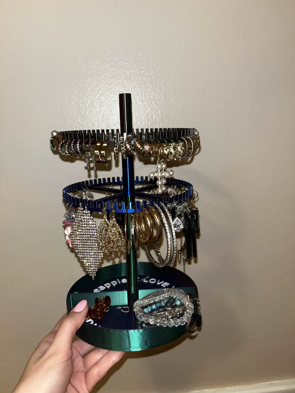 Earring and Ring Rack / Holder with Tray by Chris Khabbaz - MakerWorld