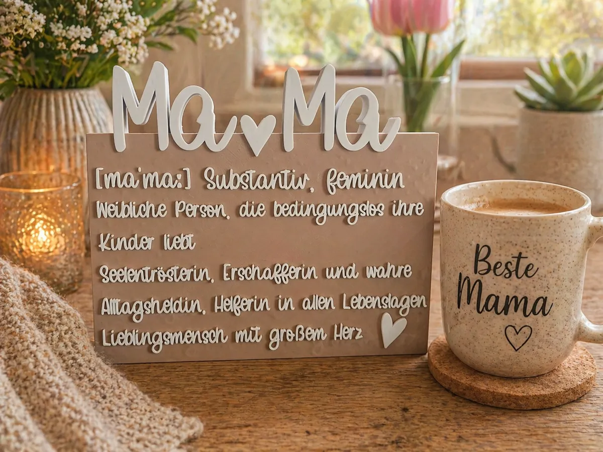 Mom Sign Mother's Day - Free 3D Print Model - MakerWorld