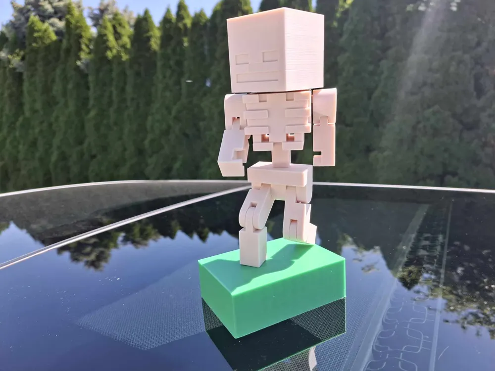 Fully Articulated Minecraft Skeleton - Free 3D Print Model - MakerWorld
