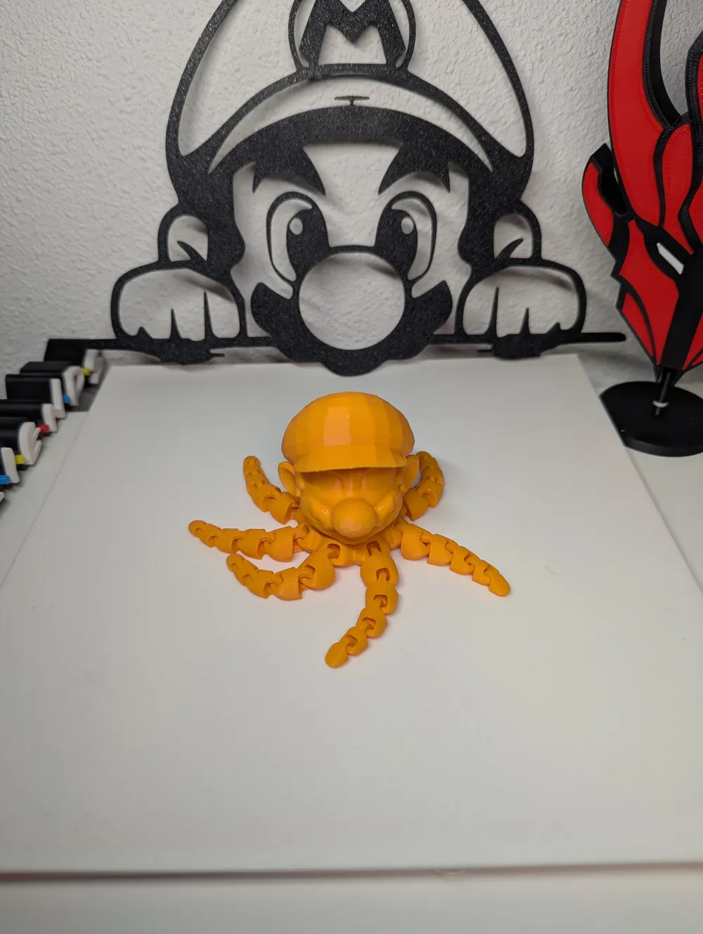 Articulated Super Mario Octopus by ArtelMakerWorld: Download Free 3D Models