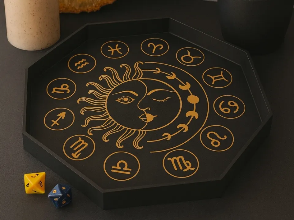 Zodiac Sun & Moon Tray , Key & Air Pods Holder - Free 3D Print Model ...