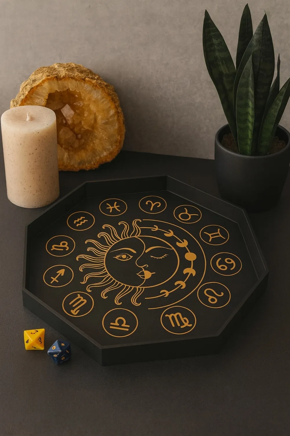 Zodiac Sun & Moon Tray , Key & Air Pods Holder - Free 3D Print Model ...