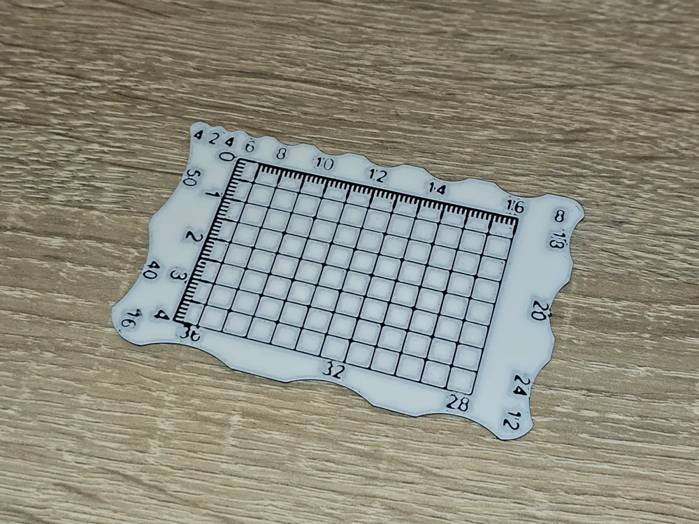 Card-size radius measuring gauge fits any wallet - Free 3D Print Model ...